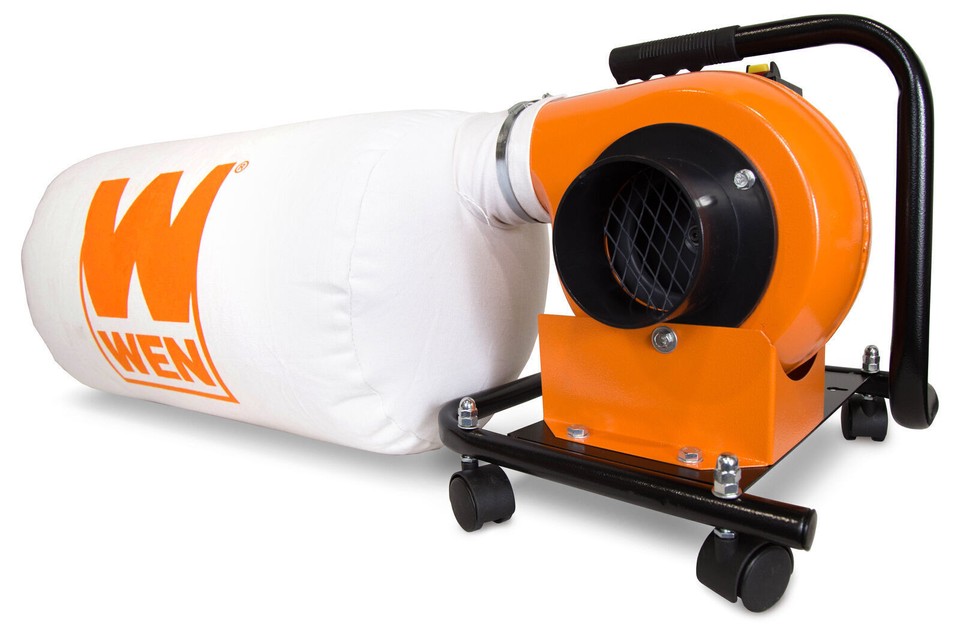 5.7-Amp 660 CFM Rolling Dust Collector with 12-Gallon Bag Dustbuster ...