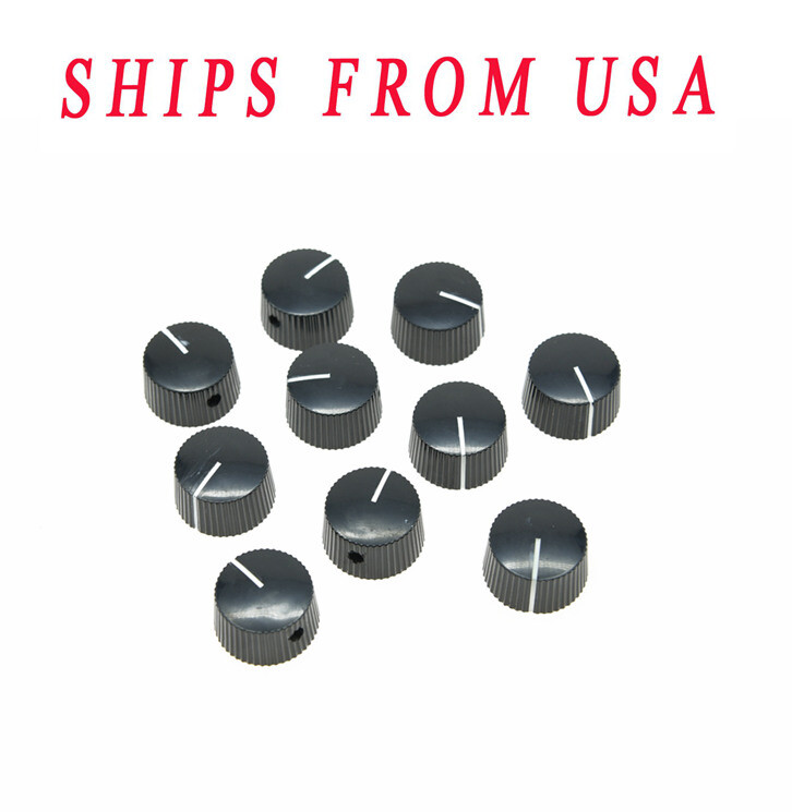 10pcs Vintage Barrel Guitar AMP Knob Round Amplifier Knobs w/ Set Screw ...