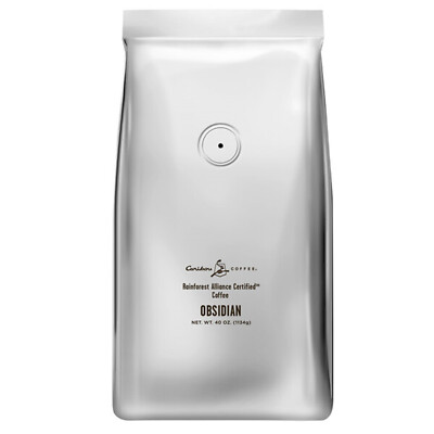 Caribou Coffee Obsidian Blend Whole Bean Coffee 2.5 lb. - 4/Pieces | eBay