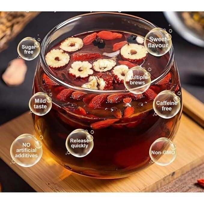 Ginseng Red Dates Wolfberry Mulberry Tea Nourishing Yin And Kidney 30 ...