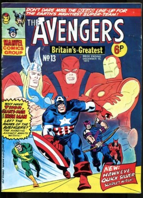 Avengers--#13--1973--COMIC BOOK--Marvel--VG/FN | eBay