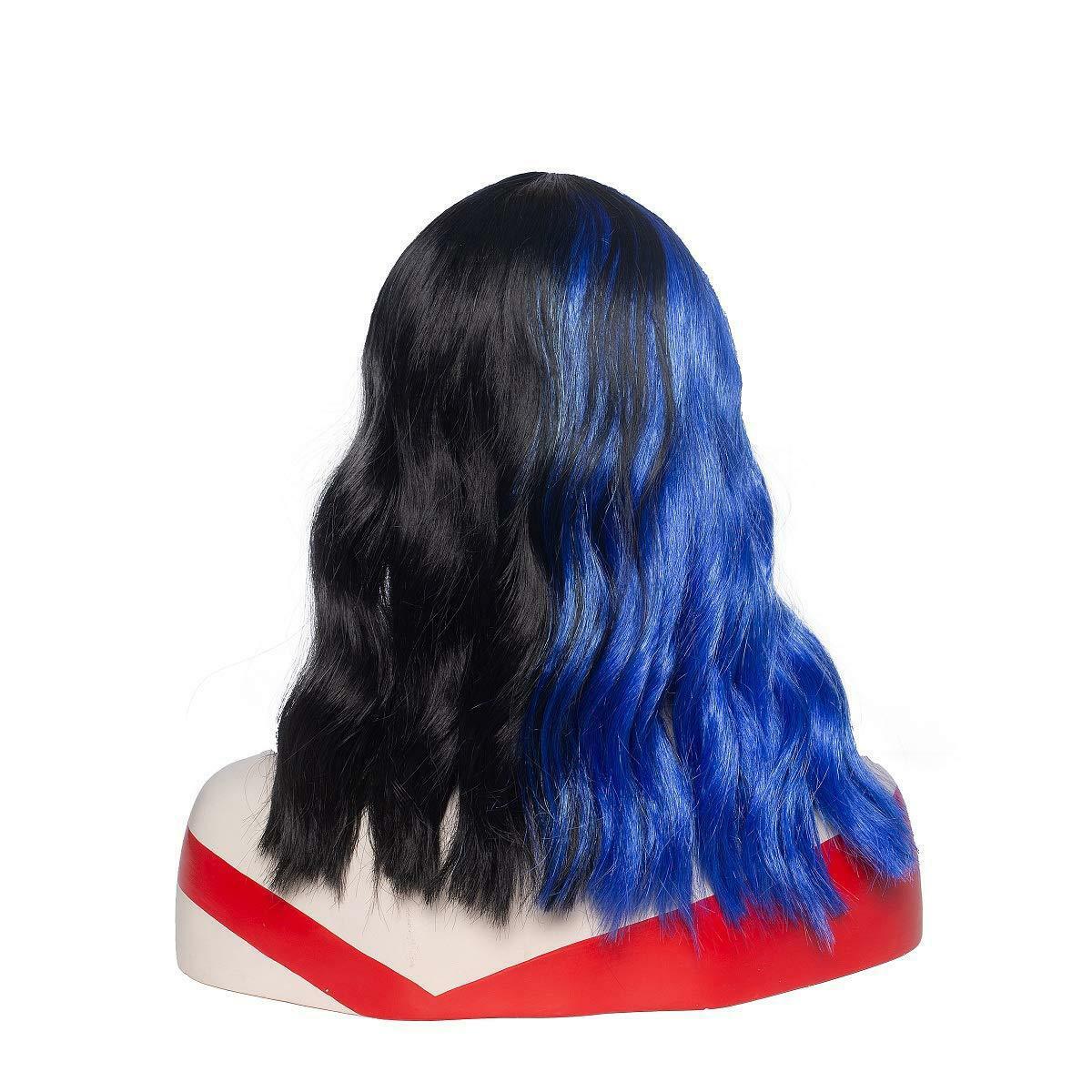 Half Black And Half Blue Hair