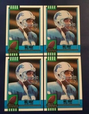 1990 Topps # 356 MEL GRAY Lot 4 USFL Detroit Lions Sweet LOOK ! | eBay
