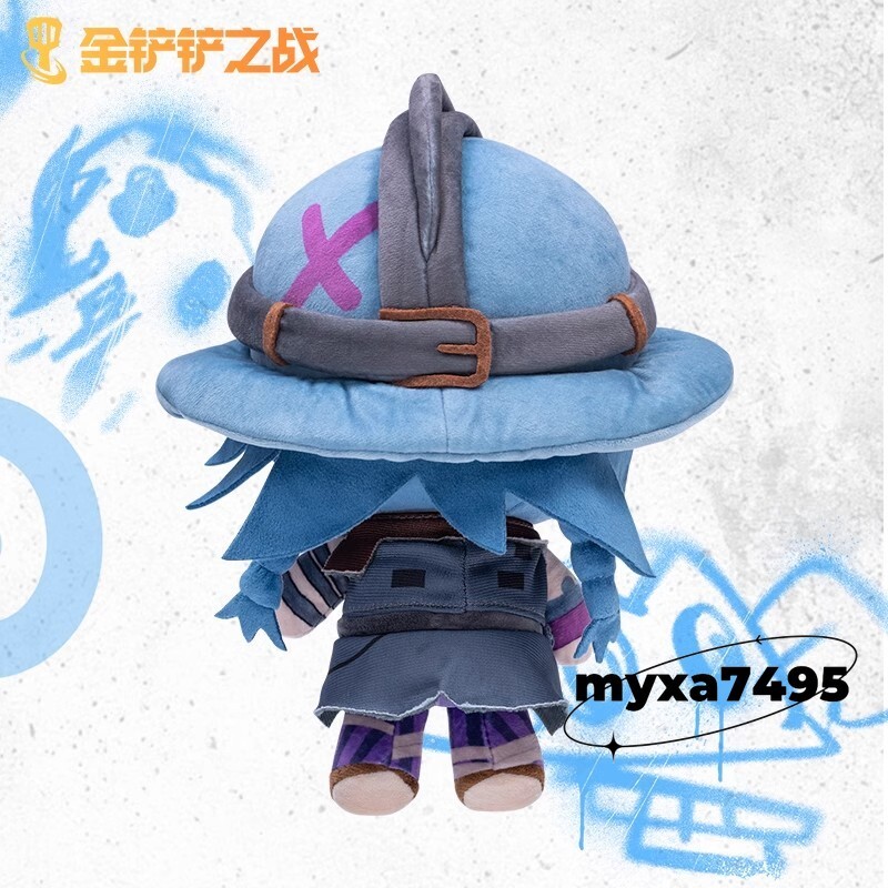 Stock New League of Legends LOL Arcane Jinx Baby Doll Short Plush 19cm ...