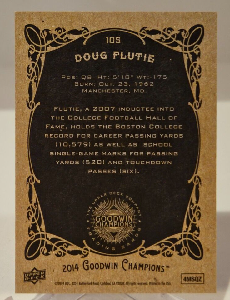 2014 Goodwin Champions DOUG FLUTIE #105 | eBay