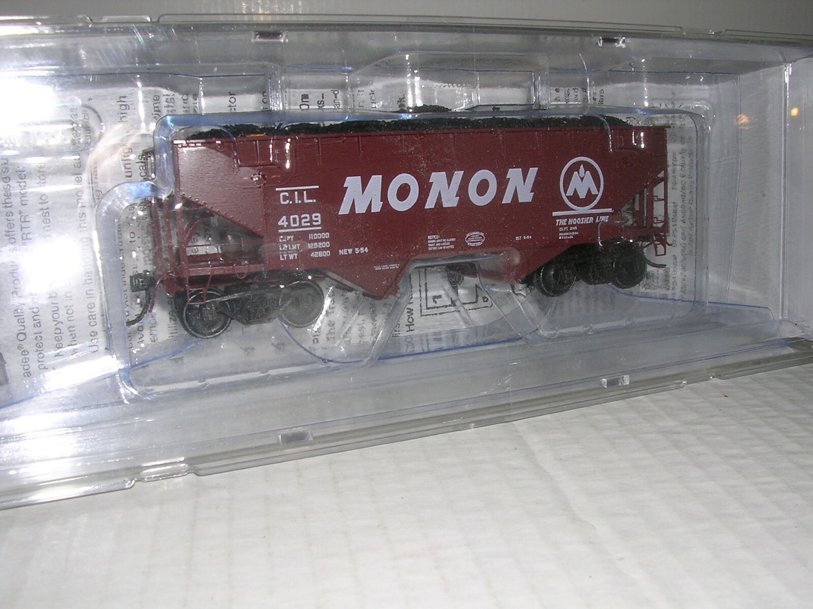 KADEE #7036 Monon "CIL" 50 Ton 2-Bay Offset Side Hopper Car #4006 H.O ...
