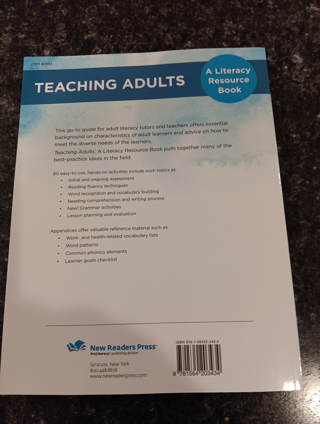 Teaching Adults : Literacy Revision by New Readers Press (2012, Other ...