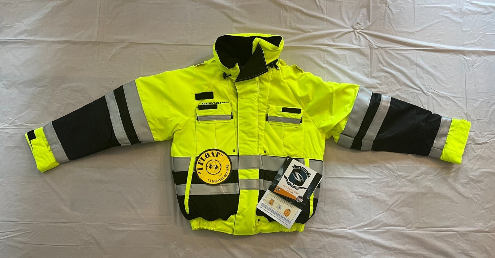 Stearns Type III PFD Flotation Jacket Coat Float Aid NEW - Florescent ...