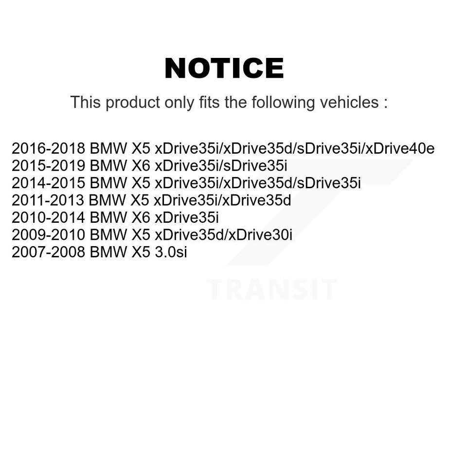For BMW X5 X6 Front Rear Ceramic Brake Pads Kit | eBay