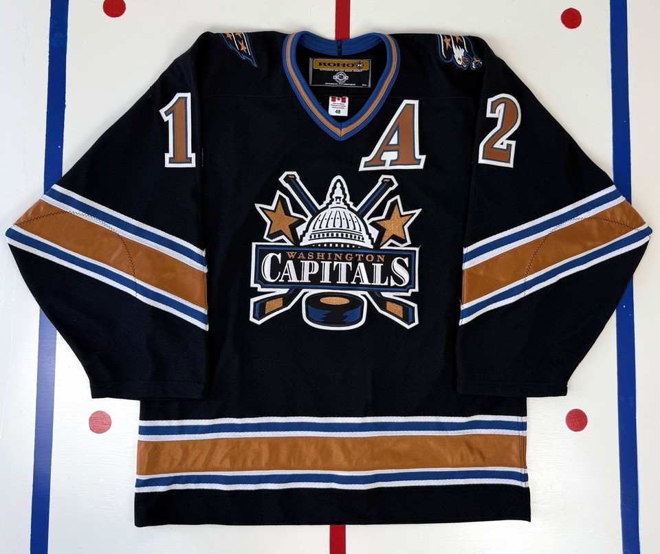 Washington Capitals Peter Bondra Vintage Authentic Building NHL Hockey ...