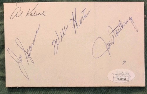 1968 Detroit Tigers Autographs Al Kaline Joe Sparma d.86 Horton ...
