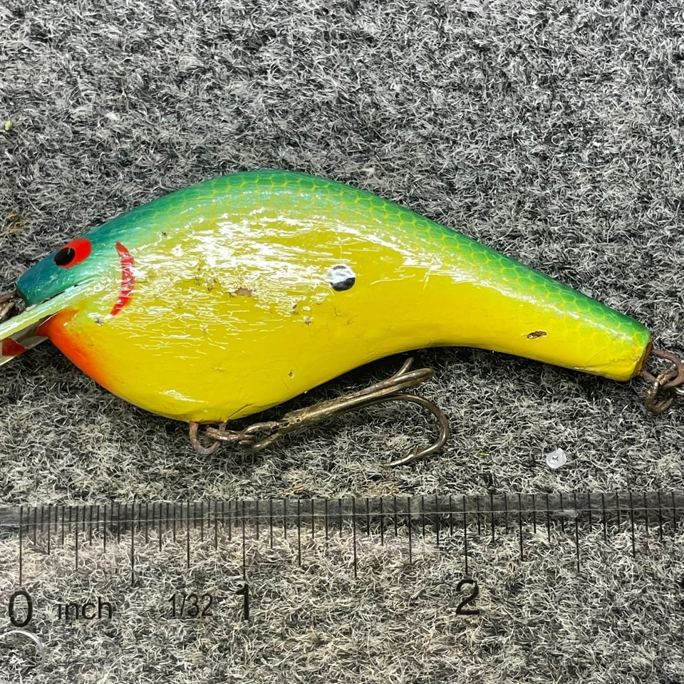 Unknow Handmade Vintage Balsa Wood Coffin Lip Crankbait Fishing Lure Suddeth? | eBay