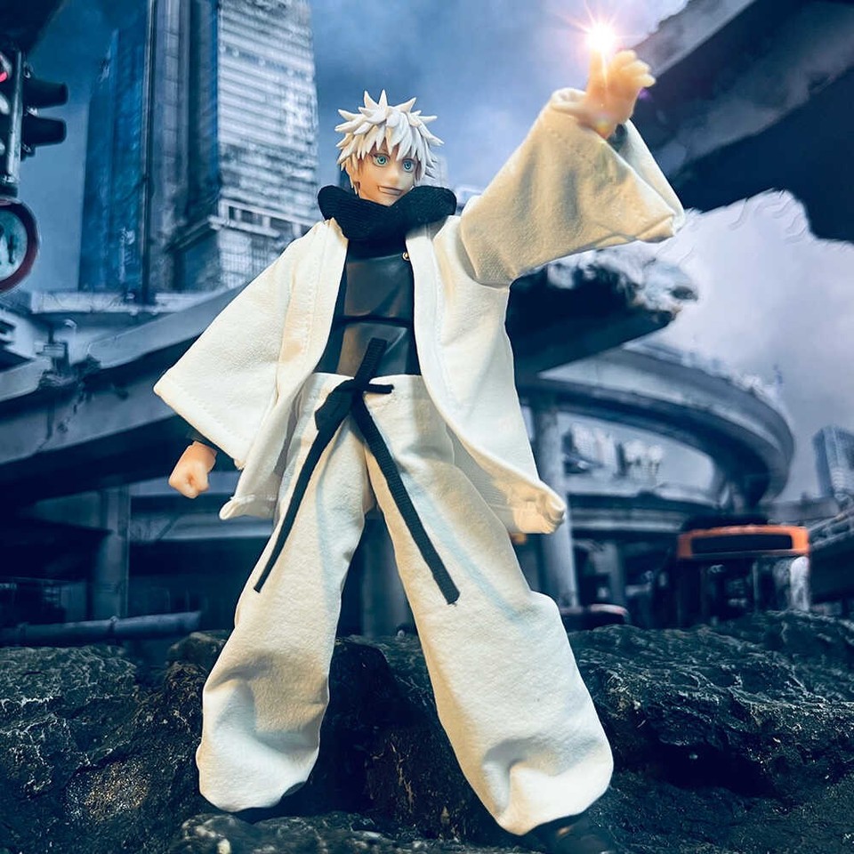 SHF Jujutsu Kaisen Satoru Gojo Shinjuku Battle Cloth Outfit | eBay