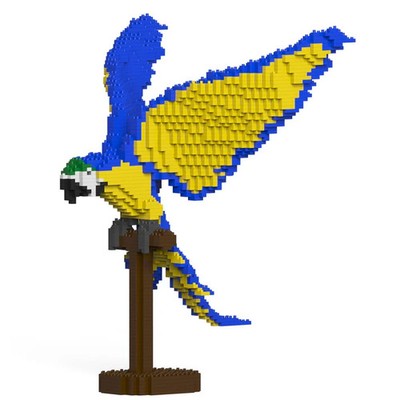 JEKCA - Macaw Bird - Blue and Gold - 2320 bricks - 42cm | eBay Australia
