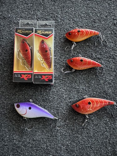 Fishing Lures Crankbaits Xcalibur Lot- XR25,XR50,XR75 Rayburn Red ...