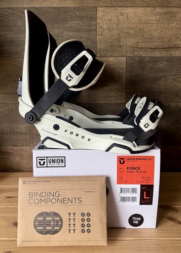 Union Force Snowboard Bindings Mens Large US 10.5-13 Sand Team Highback ...