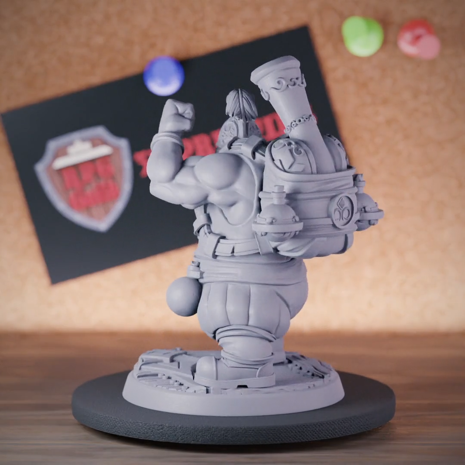 Giff Cannonier Miniature Hippo Demolisher Dungeons and Dragons Mini DnD ...