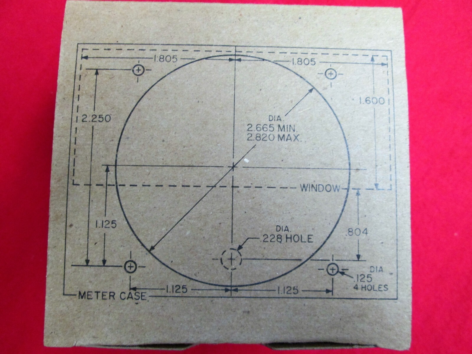 NOS Triplett Analog Blank Panel Meter Taut Band 320 WS DC UA 50 ...