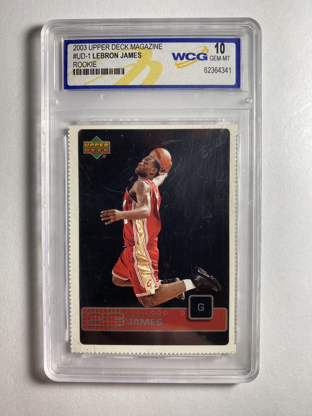 2003 Upper Deck Magazine RC #UD1 Lebron James Rookie Card WCG 10 Mint ...