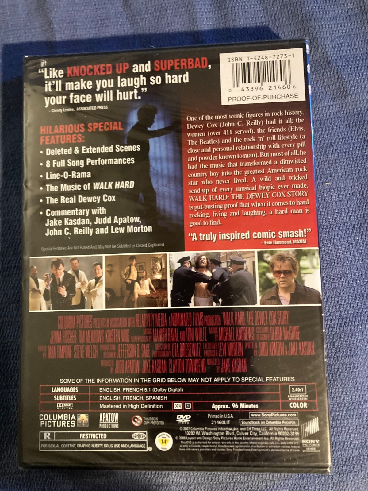 Walk Hard: The Dewey Cox Story (DVD, 2008, Theatrical Version Single ...