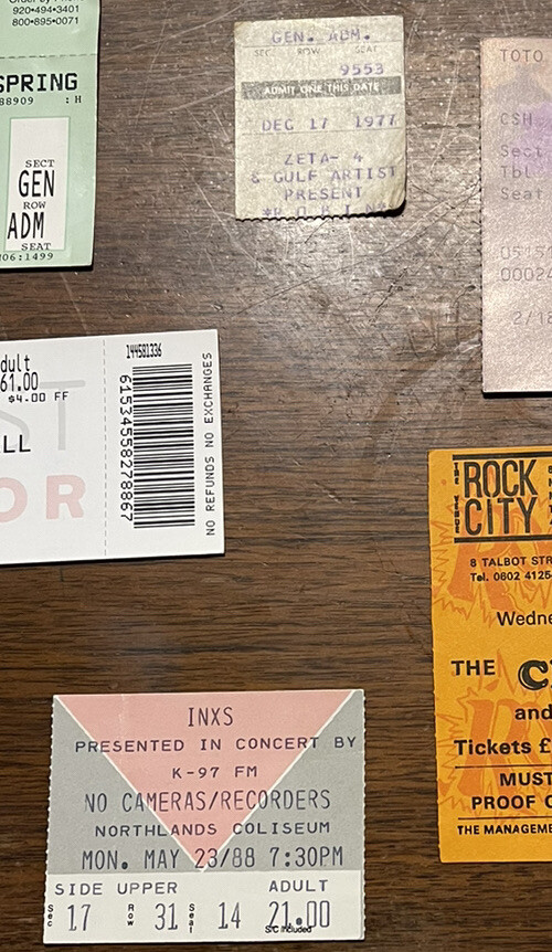 LOT 21 RARE UNUSED CONCERT TICKETS STUBS KISS/RITCHIE BLACKMORE/WHO ...