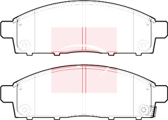 Apec PAD2106 Brake Pad Set for sale online | eBay