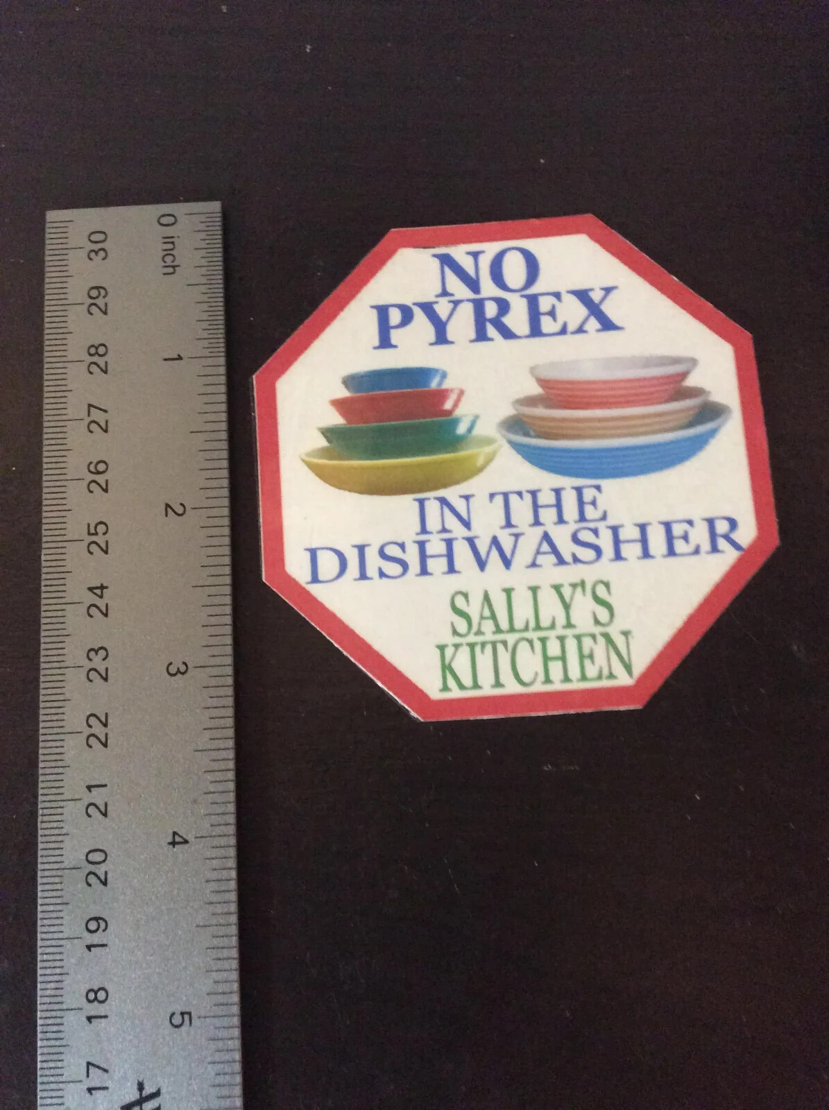 Retro "No Pyrex in the Dishwasher" Magnet – Vintage-Inspired Kitchen ...