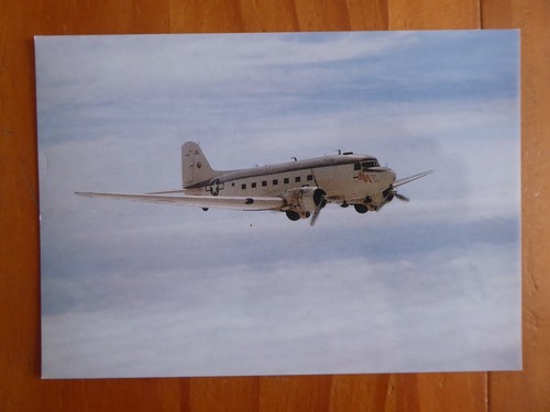 CARTE POSTALE AVIATION POST CARD DOUGLAS DC-3 DAKOTA N151ZE CONFEDERATE ...