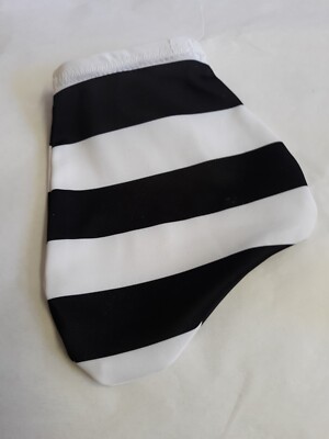 Men Black White Stripes tanning pouch Custom Handmade s m l or xl USA ...