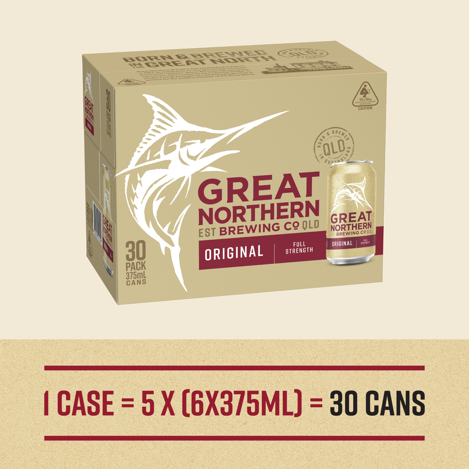 Great Northern Brewing Co. Original Lager Beer - 30 x 375mL Cans for ...