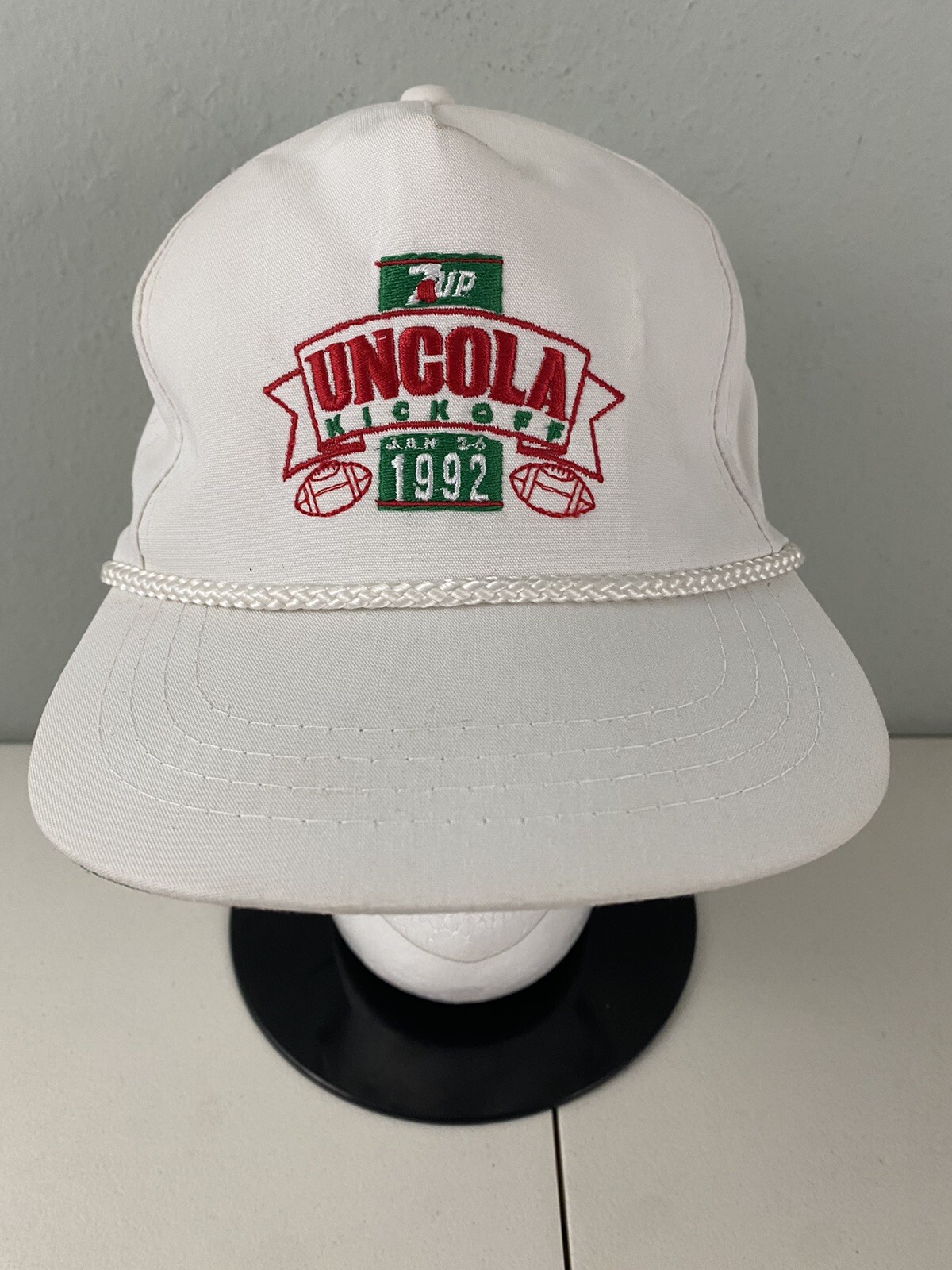 Vintage 7Up Uncola Kickoff 1992 Football Embroidered… - Gem