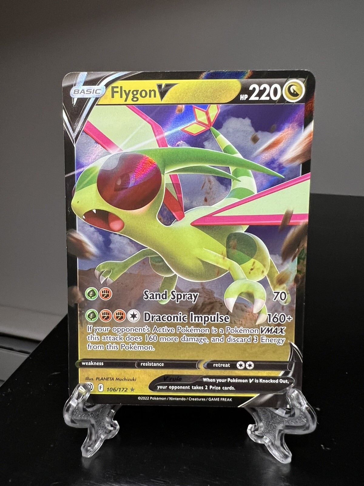 Flygon V - 106/172 - Ultra Rare Brilliant Stars Pokemon TCG Near Mint ...
