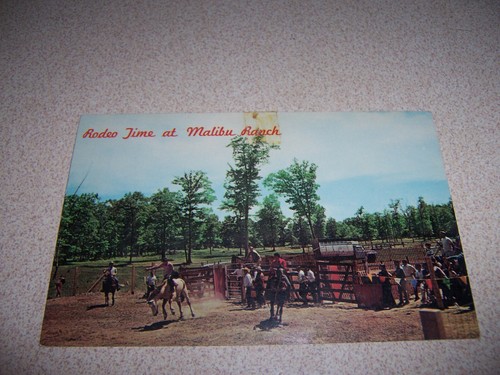 1960s WEEKLY RODEO at MALIBU DUDE RANCH, MILFORD, POCONO MTS, PA. VTG ...