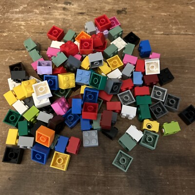 Lego Lot 110 Random Color Replacement Pieces 2x2 Bricks 3003 Set | eBay