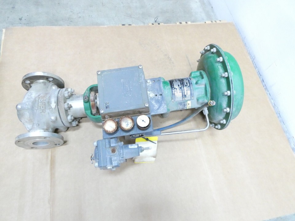 Fisher EZ 667 Size 40i 3582g Pneumatic Stainless Flanged Control Valve ...