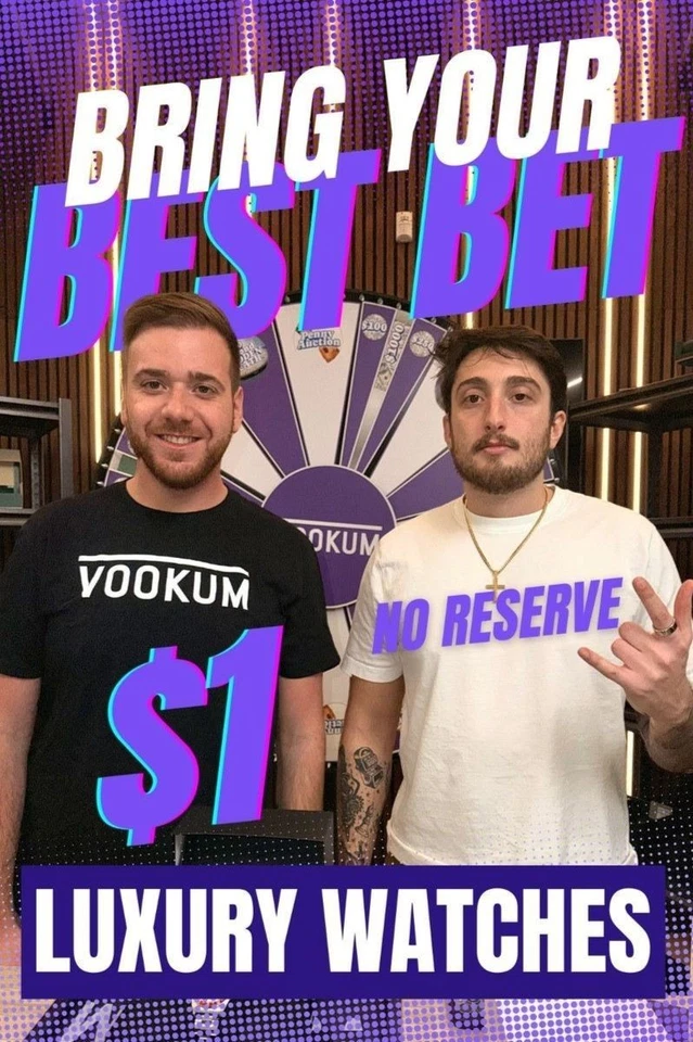 VOOKUM Live Auction - Luxury Watches at $1 - Rolex, Omega, Tudor - 1M ...
