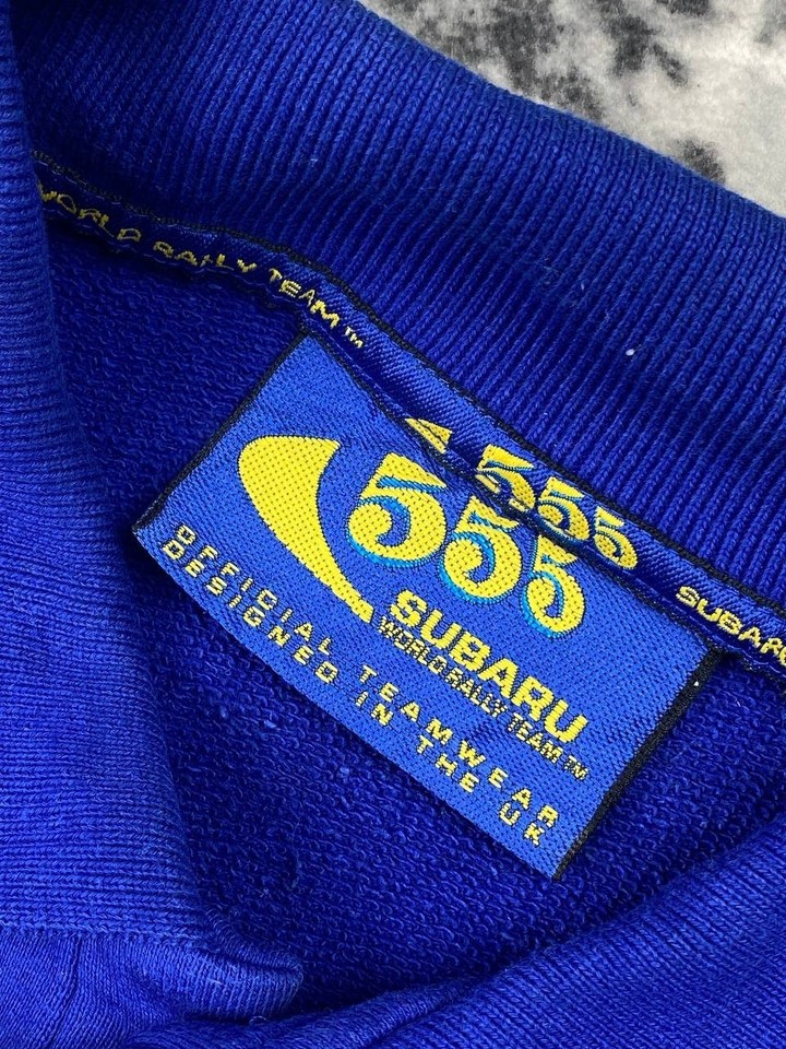 Subaru Embroidered Racing Rally Team 555 Polo Sweatshirt Men Size M ...