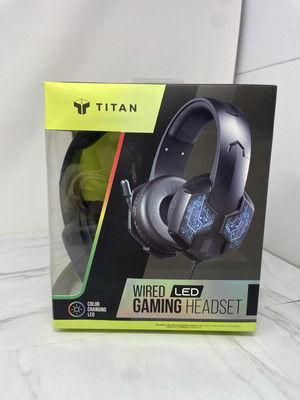 NEW!! TITAN Wired LED Gaming Headset w/ Color Changing LED's | eBay
