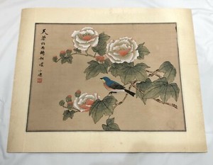 Set of 3 CHINESE HAND PAINTED SILK PAINTINGS - BIRDS | eBay