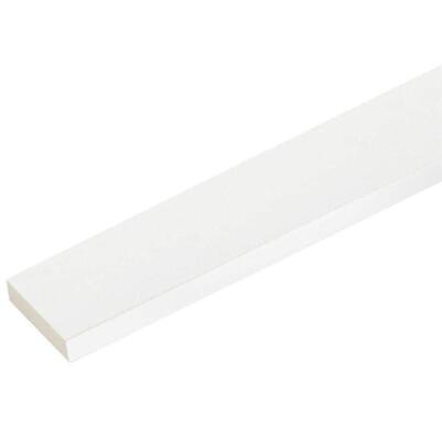 Veranda PVC Trim 3/4" x 3-1/2" x 8' Square Edge Vinyl Finished White (6 ...