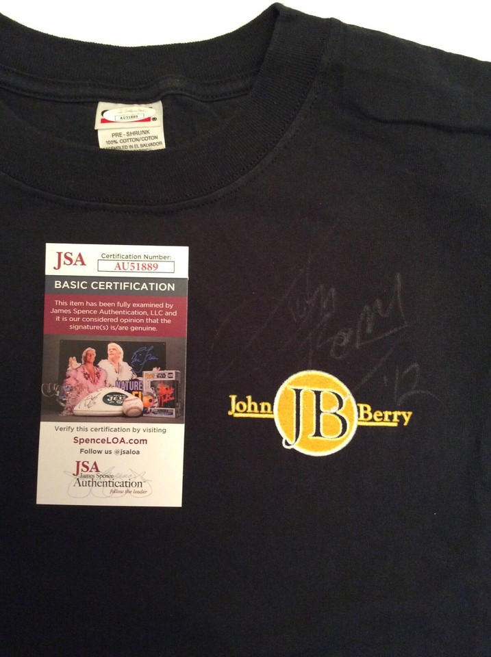 COUNTRY MUSIC SINGER/SONGWRITER JOHN BERRY AUTOGRAPHED T-SHIRT | eBay