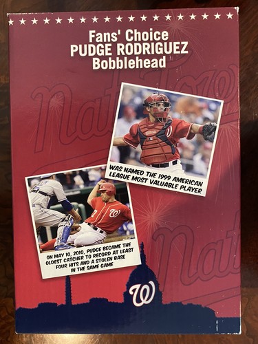 2010 Pudge Rodriguez "Fans Choice" Washington Nationals Bobble Head | eBay