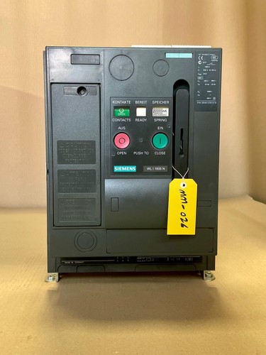 Siemens 3WL9111-0AM82-0AA0 WL I 1600 N ACB Circuit Breaker 1600A Frame ...