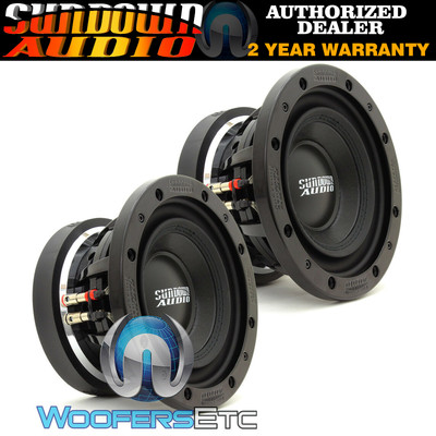 (2) SUNDOWN AUDIO SD-3 8 D2 8" SUBS 300W RMS DUAL 2-OHM SUBWOOFERS BASS ...