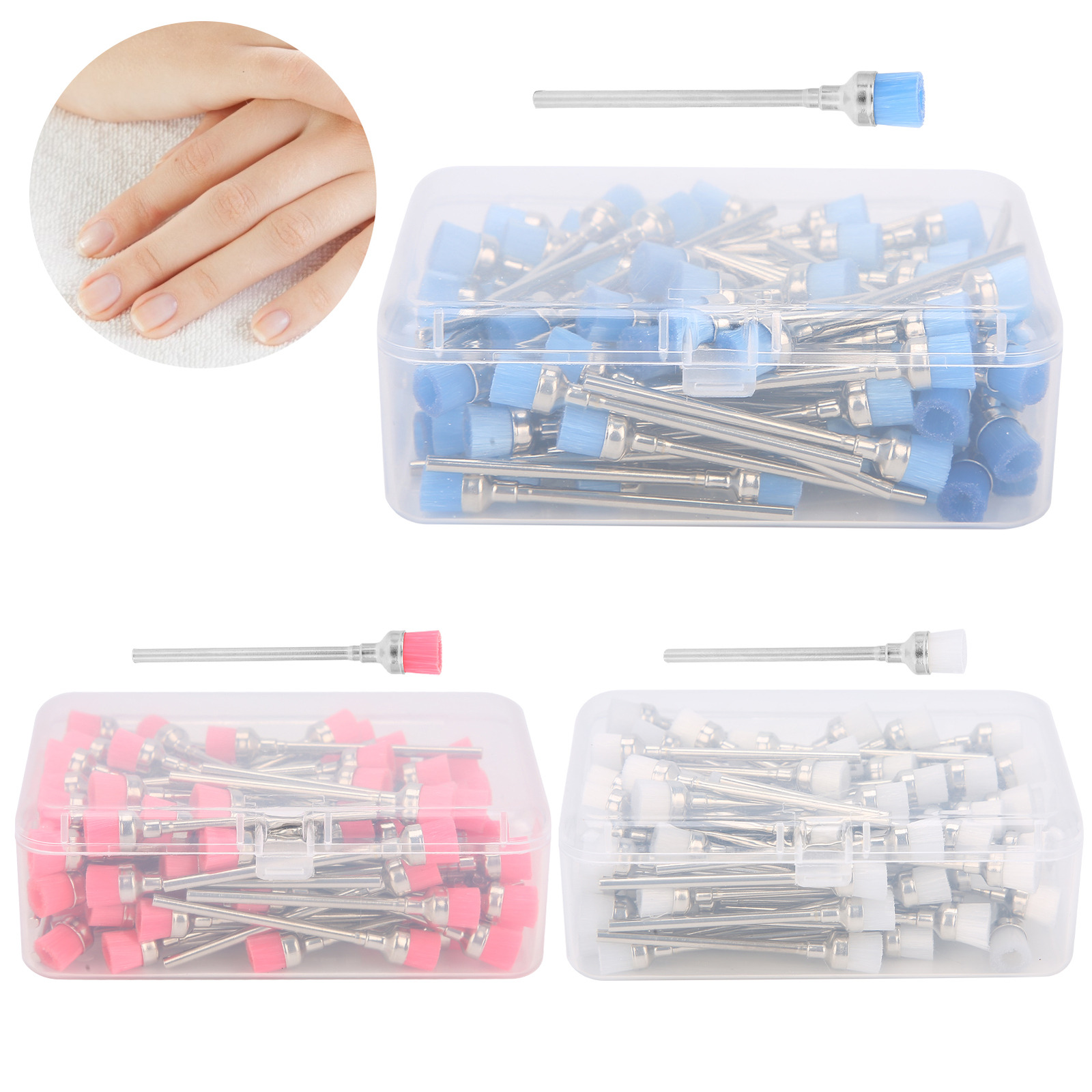 100pcs Nail Drill Bit Cleaning Brush Nail Dust Brush Cleaner Manicure ...