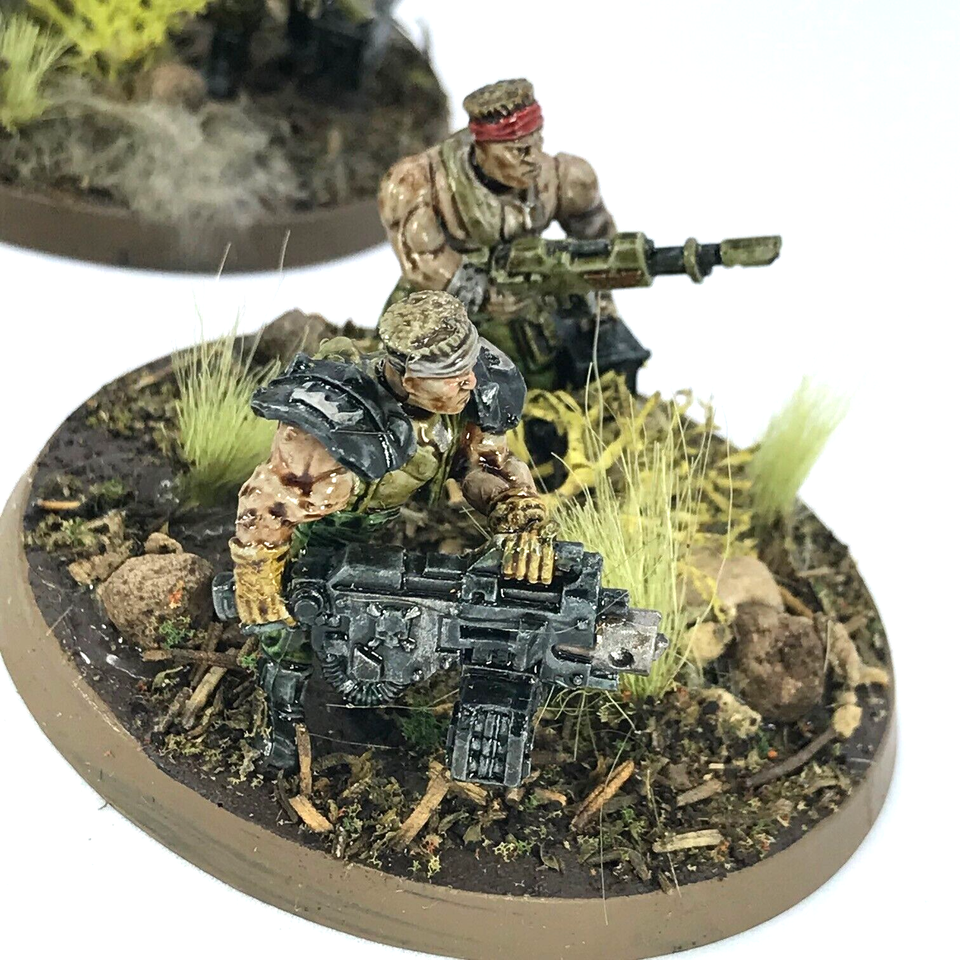 Custom Catachan Heavy Bolter Squad Imperial Guard - Warhammer 40K C3191 ...