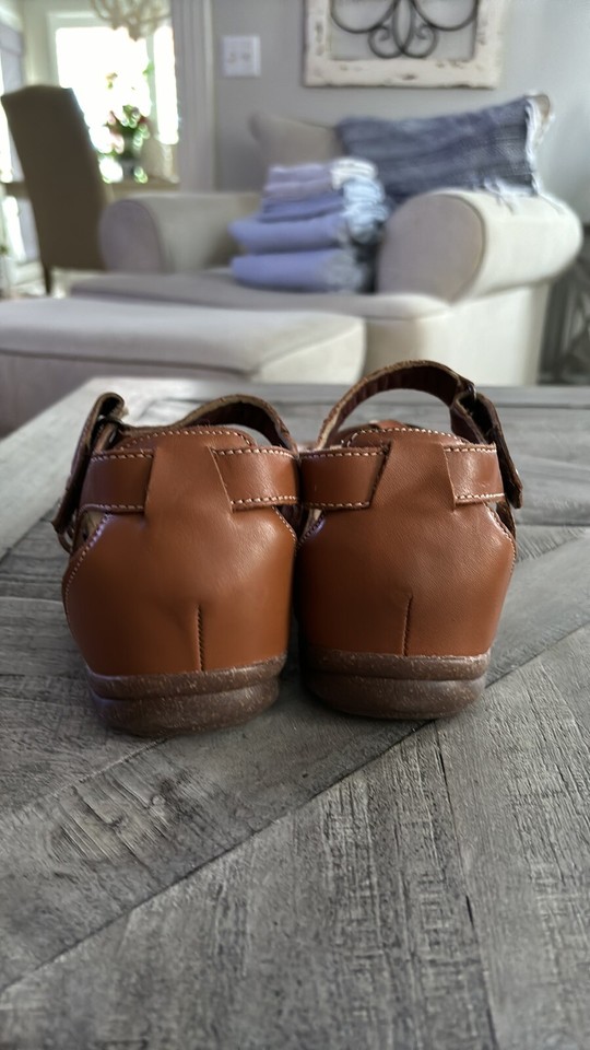 New! Clarks Collections Womens Sandals Roseville Cove Tan Leather Size ...