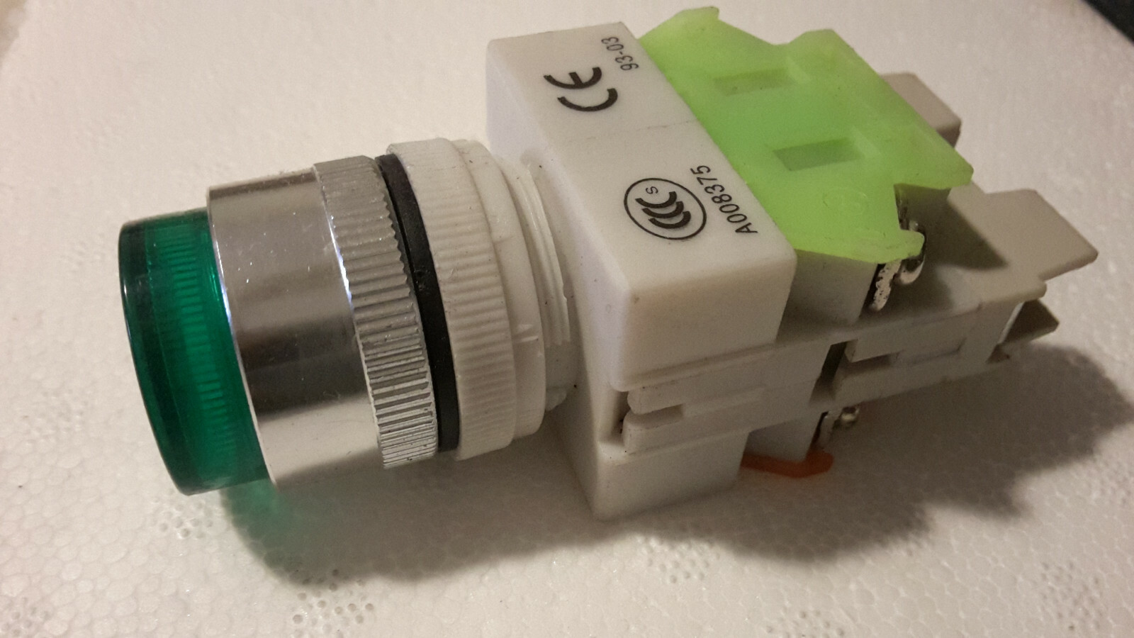 REN YU LAY37 PBC A008375 Green Illuminated Reset Button Switch 22MM ...