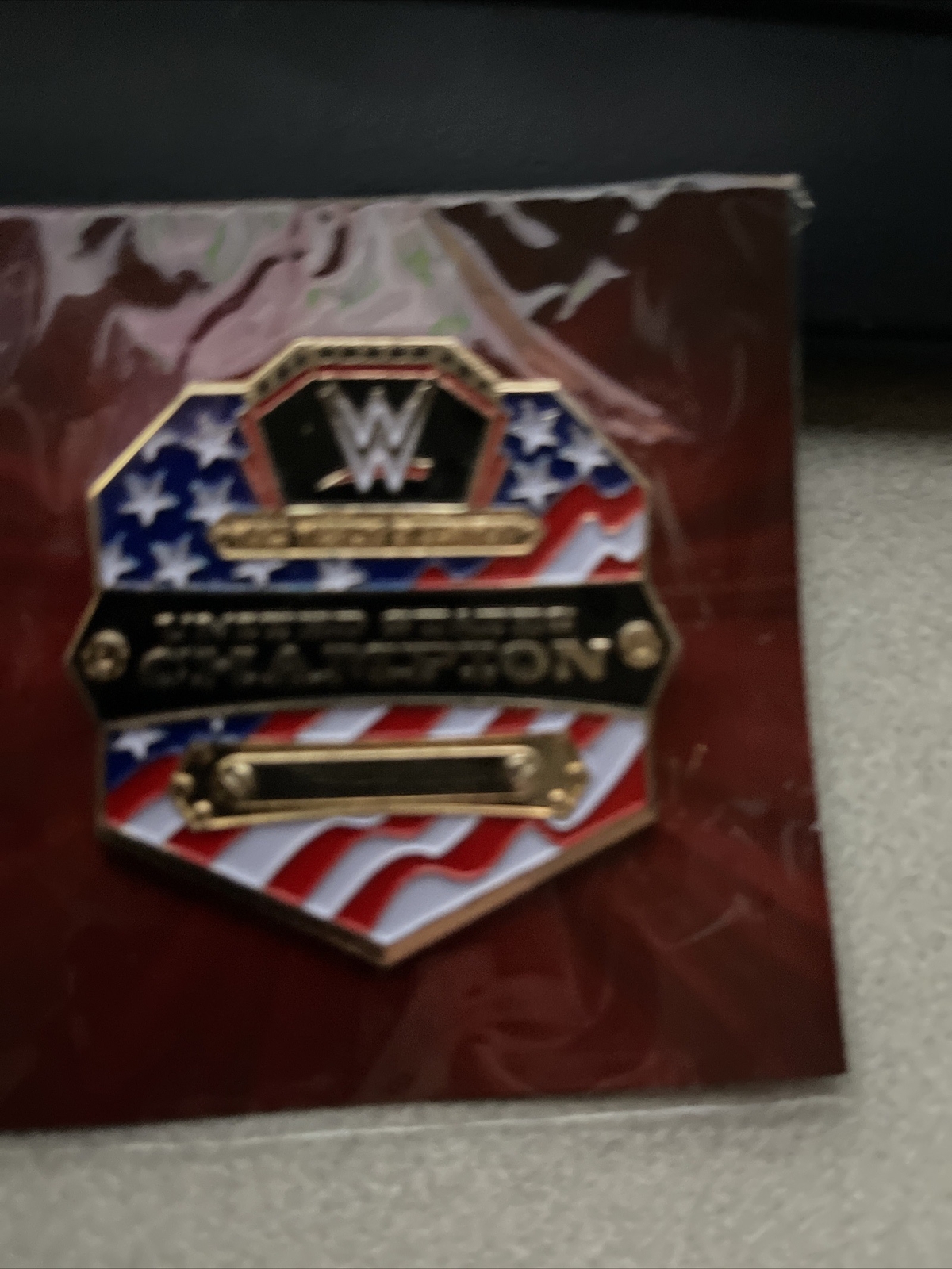 WwE United States Championship Belt Pin New Slam Crate | eBay