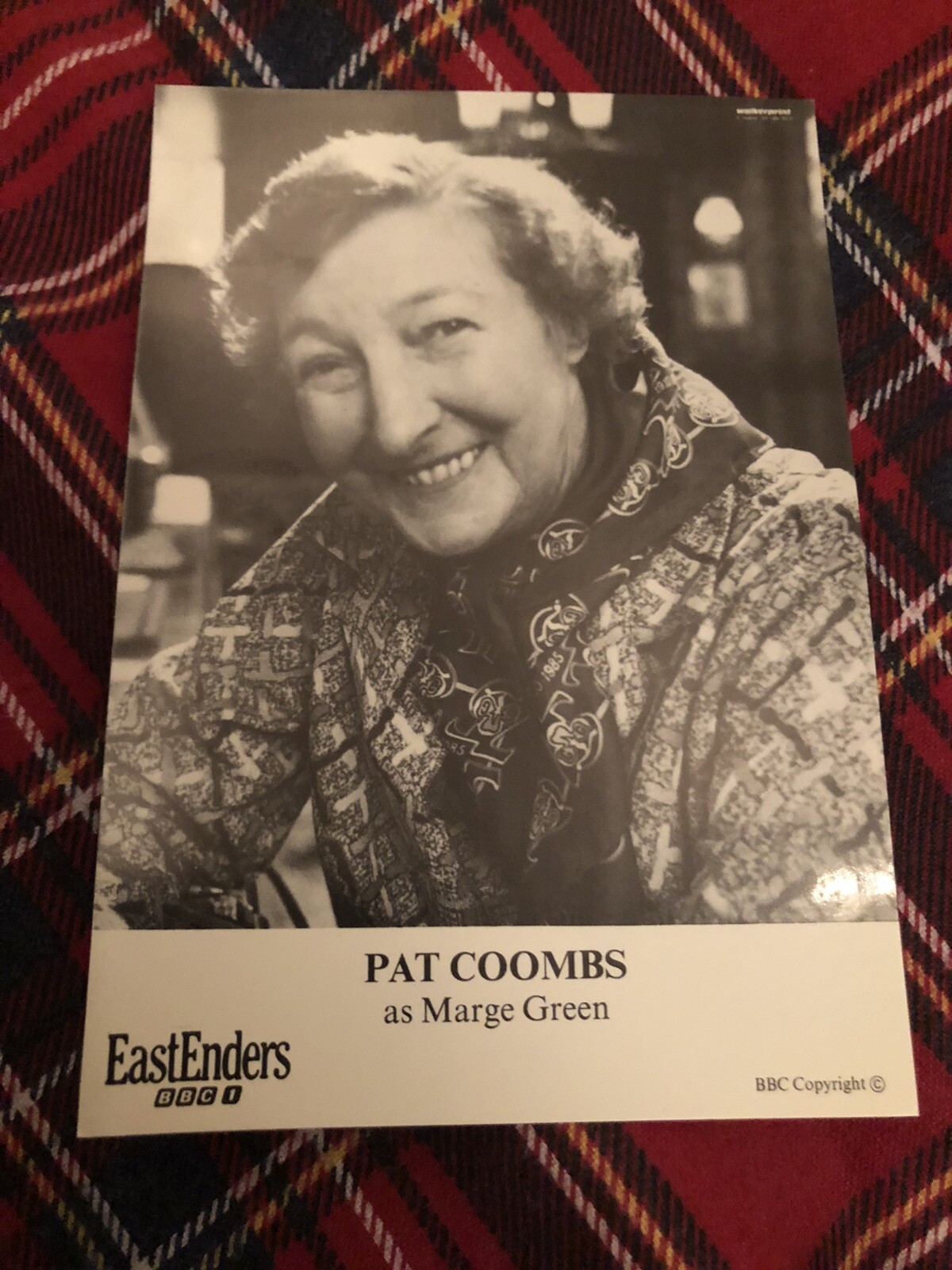 PAT COOMBS (EASTENDERS) VINTAGE B&W UNSIGNED CAST CARD | eBay